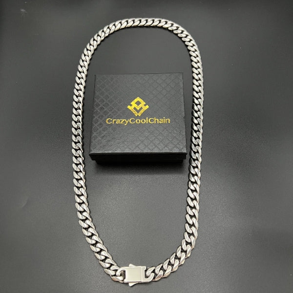 6-18mm Wide Cuban Chain(Full Diamond Oval Buckle) – Crazycoolchain