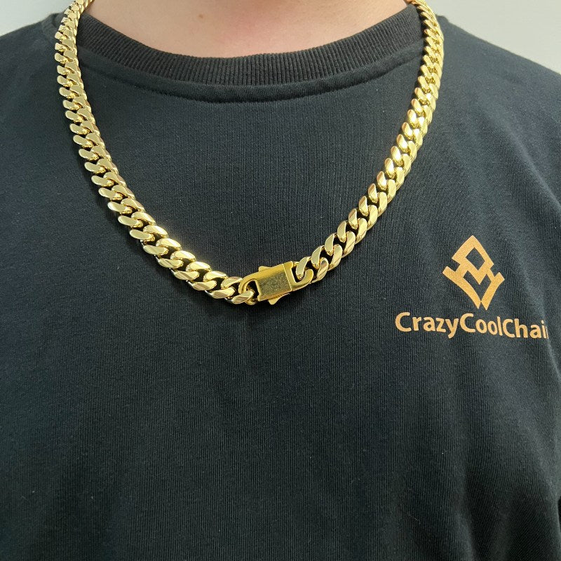 6-18mm Wide Cuban Chain(Full Diamond Oval Buckle) – Crazycoolchain