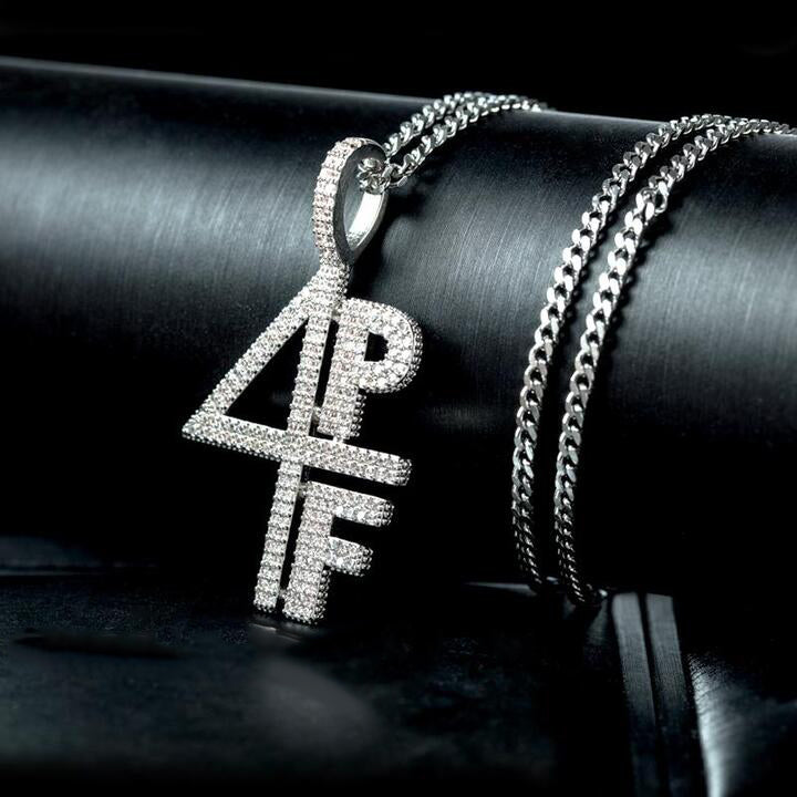 Gold and White Gold Plated 4PF Digital Letter – Crazycoolchain