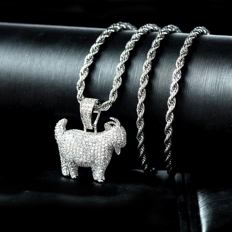Iced Goat Pendant – Crazycoolchain