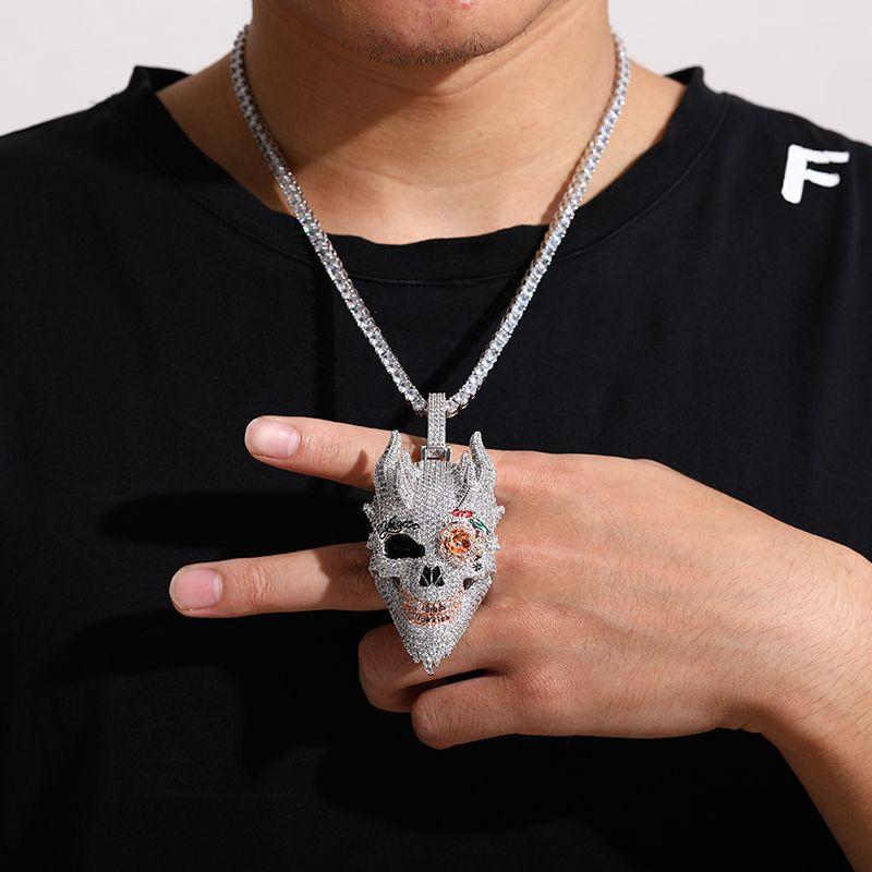 Iced Out Skull Pendant – Crazycoolchain